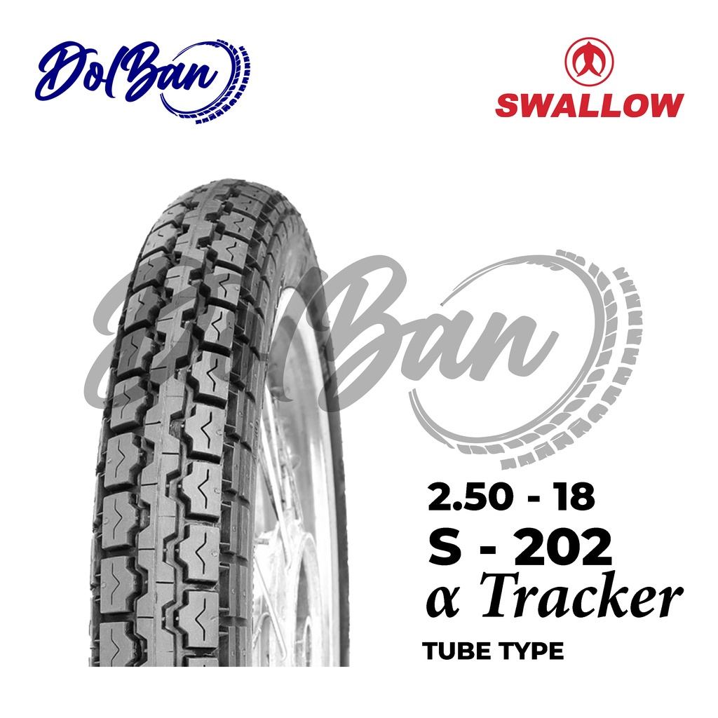 Jual BAN LUAR MOTOR SWALLOW 250-18 RING 18 S-202 α TRACKER TUBETYPE ...