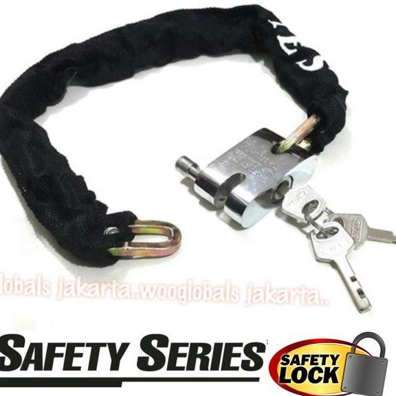 Jual Bl Gembok Helm Motor Rantai Sepeda Serbaguna Kuat Panjang Besi 80 ...