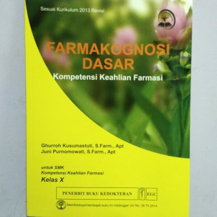 Jual Buku Farmakognosi Dasar Untuk SMK Farmasi Kelas 10 Original | Shopee Indonesia