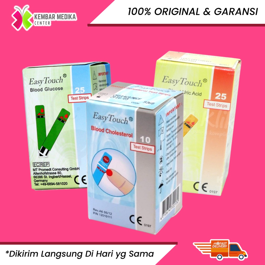 Jual Paket Lengkap Easytouch Strip Gula, Kolesterol dan Asam Urat Murah ...