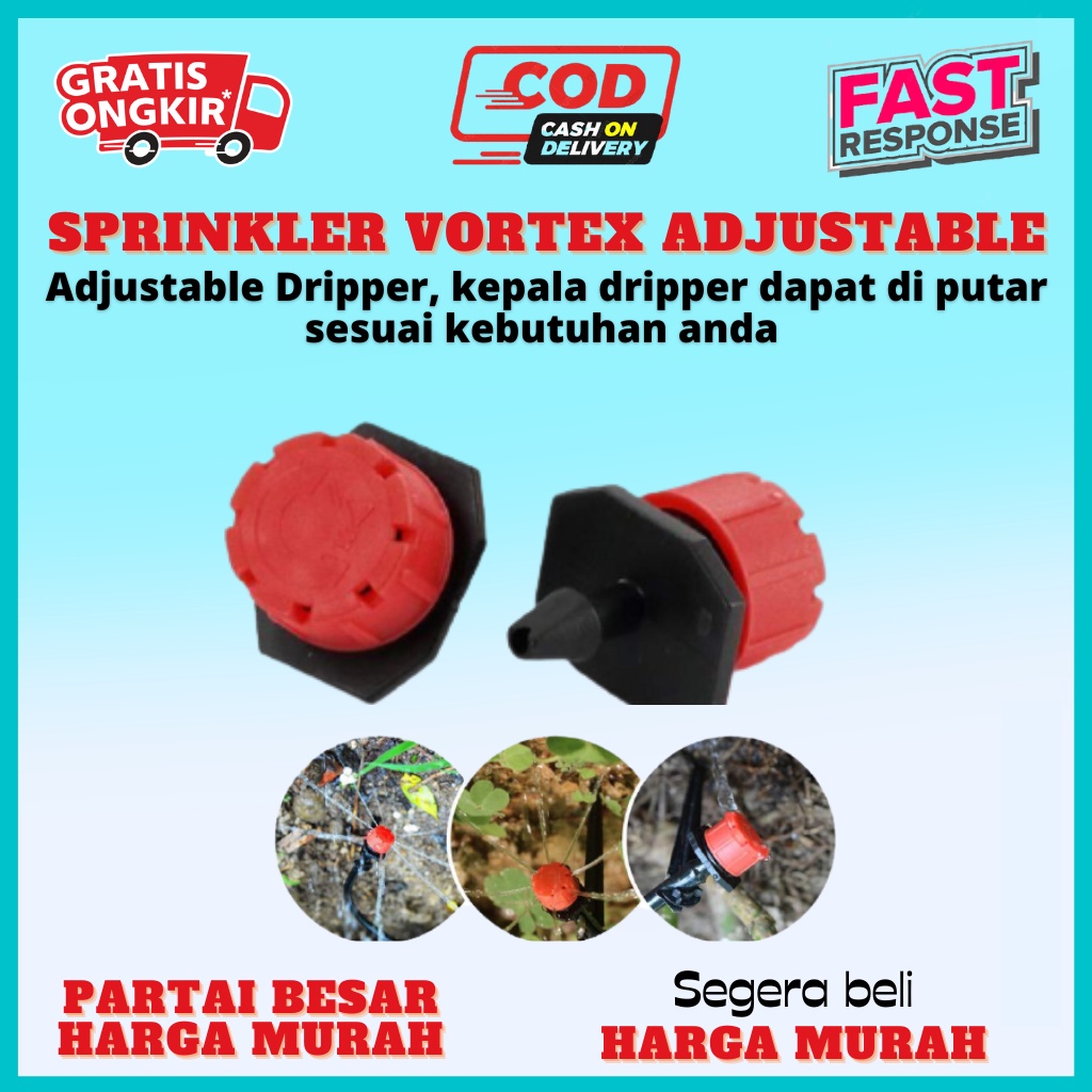 Jual DRIPPER PUTAR 8 ARAH DRIP EMITTER ADJUSTABLE 360 DEGREE SPRINKLER ...