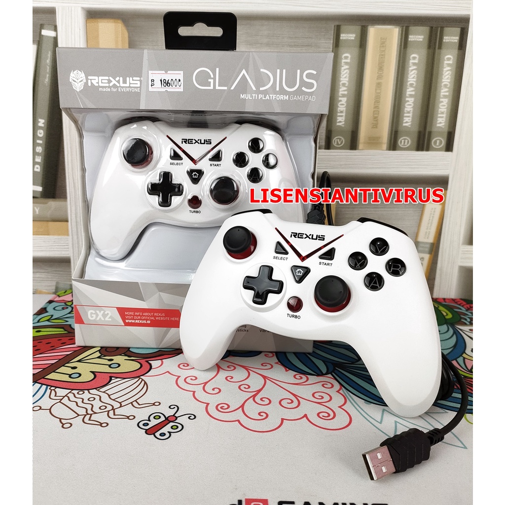 Jual Stick Stik Gamepad Rexus Gladius GX2 Snow White Special Edition ...
