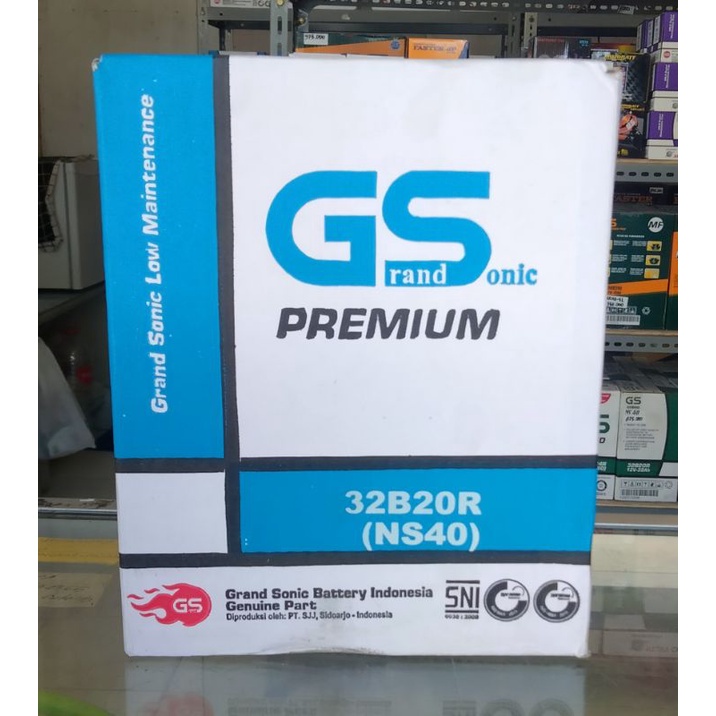 Jual AKI MOBIL GS GOLDSTAR/GRANDSONIC NS40, NS40Z, NS40ZL12V 35 AH ...