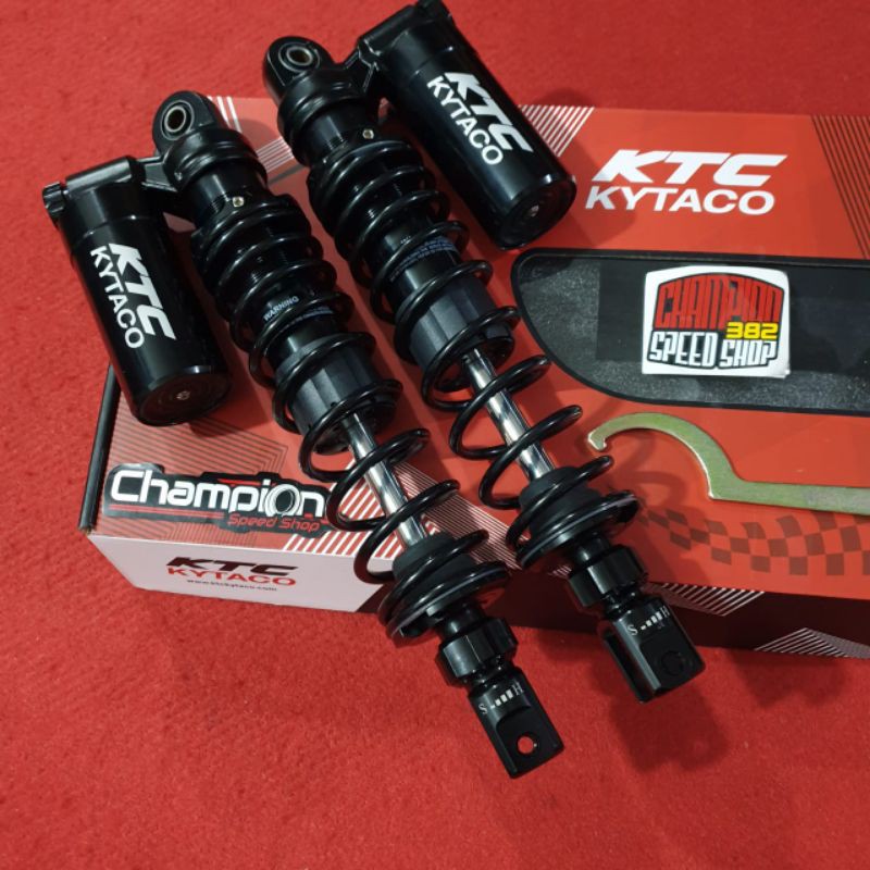 Jual Dual Shock Absorber Adjustable Shockbreaker KTC Kytaco STX-25 350mm Yamaha XMAX | Shopee ...
