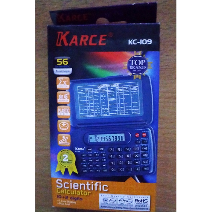 Jual Kalkulator KARCE KC109 - Scientific Calculator/Ilmiah/Sekolah ...