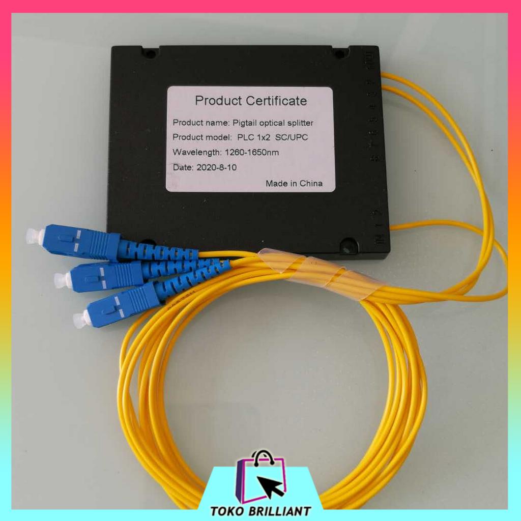 Jual Terbaru!!! Passive Splitter Modular Besar 1 2 SC UPC Fiber Optic ...