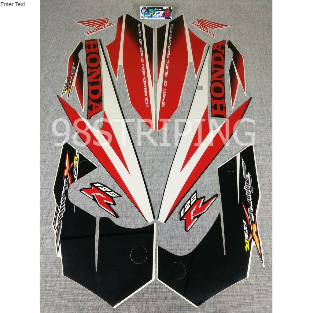 Jual STIKER STRIPING LIS STANDAR ORI HONDA SUPRA X 125R 125 R MERAH ...