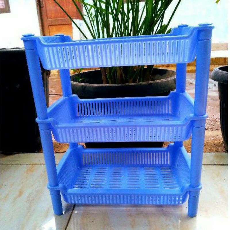 Jual Rak Plastik 3 Susun | Rak Bumbu Dapur | Rak Kosmetik Mini | Rak ...