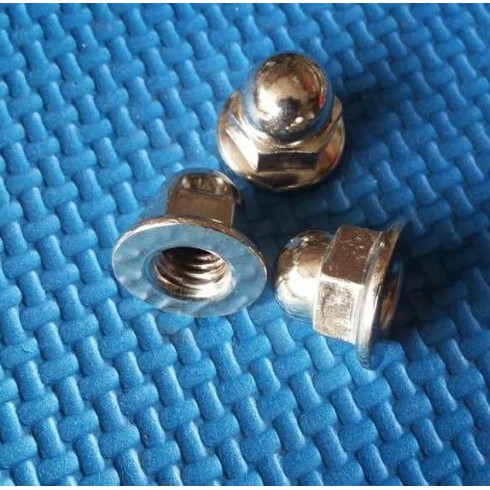 Jual Mur topi ring 12 atau 8mm galvanis putih | Shopee Indonesia