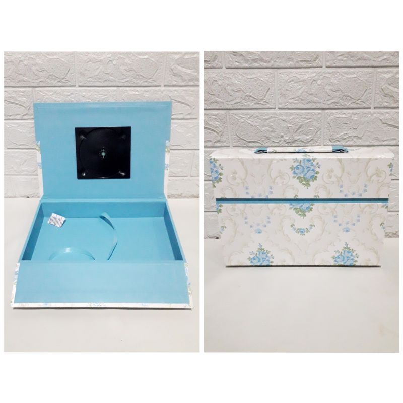Jual BOX KOPER ALBUM FOTO 20X30 WALLPAPER BIRU | Shopee Indonesia
