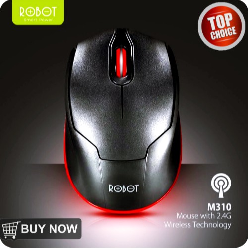 Jual Mouse Wireless Robot M310 Mouse Wireless Technology 2.4 GHz Mouse ...
