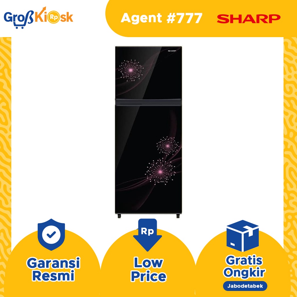 Jual Kulkas 2 Pintu Sharp SJ-317MG-DB/DP / SJ 317 MGDB / SJ 317 MGDP | Shopee Indonesia