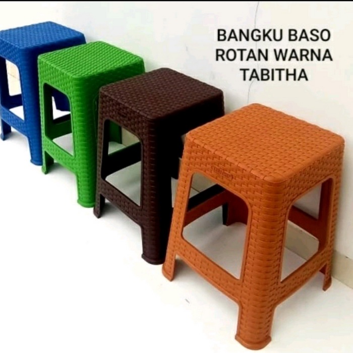 Jual BANGKU BAKSO KURSI BASO TEMPAT DUDUK MODEL ANYAMAN ROTAN PLASTIK ...