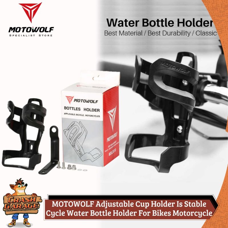 Jual MOTOWOLF Bottle Holder Tempat Botol Minum Sepeda dan Motor Dudukan ...
