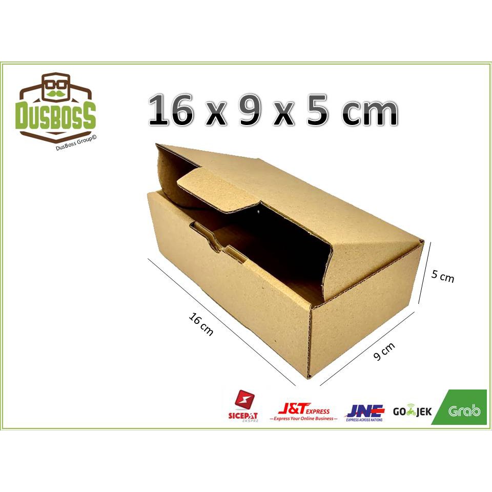 Jual kardus Baru dan Polos (Tanpa Sablon) Ukuran (PxLxT) 16 x 9 x 5 cm ...