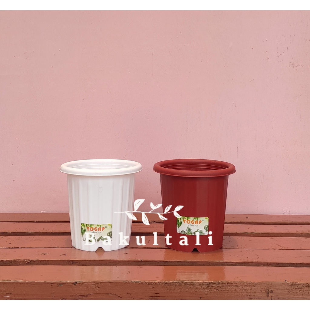 Jual YOGAP YOGA YPT 10 Pot bunga bulat Pot tinggi pirus | Shopee Indonesia