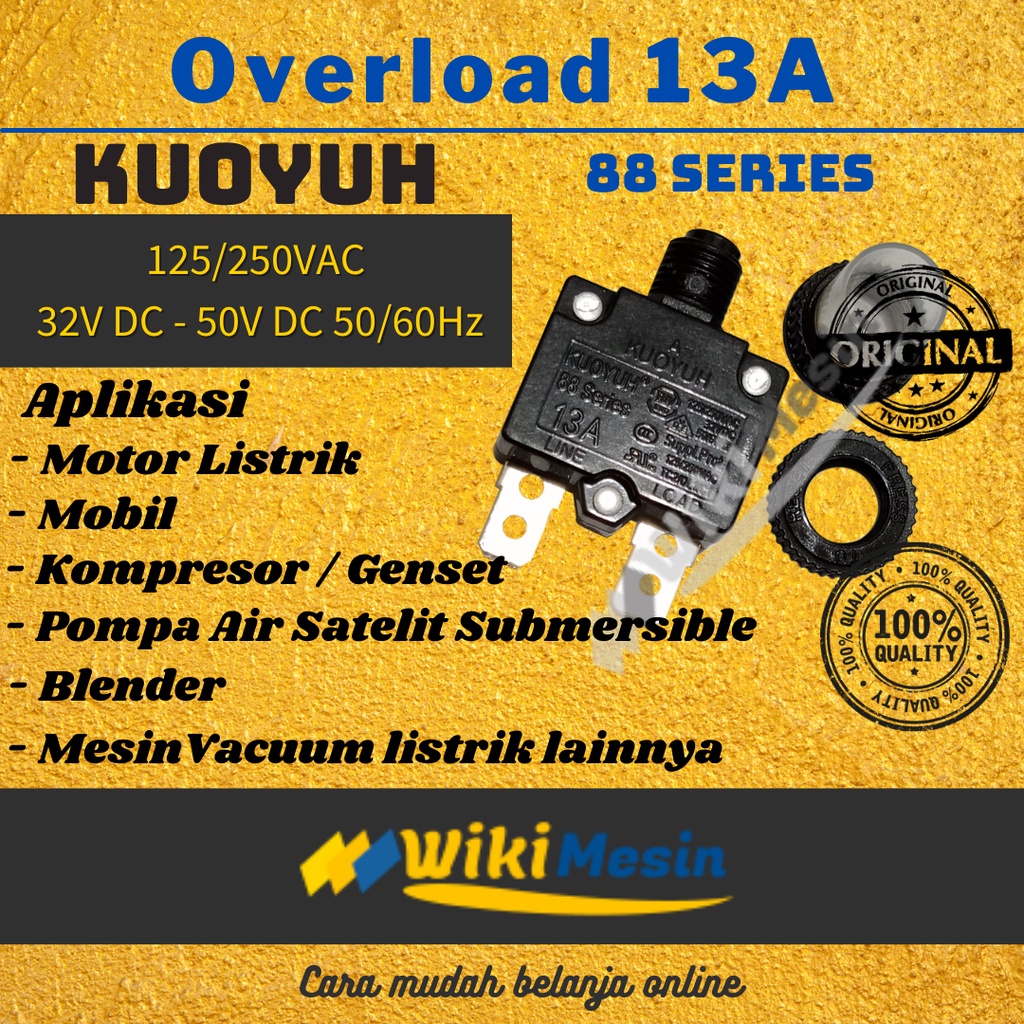 Jual Original Overload Kuoyuh Seri 88 2.5a 3a 4a 5a 6a 7a 8a 9a 10a 11a 12a 13a 14a 15a 16a 17a ...