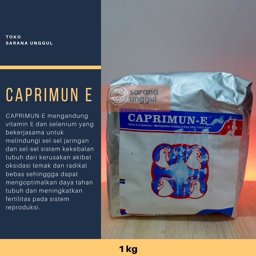 Jual CAPRIMUN-E 1 kg Vitamin E dan Selenium Meningkatkan Produksi Telur ...