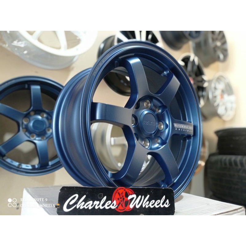 Jual Velg TE37 Blue R14 | Shopee Indonesia