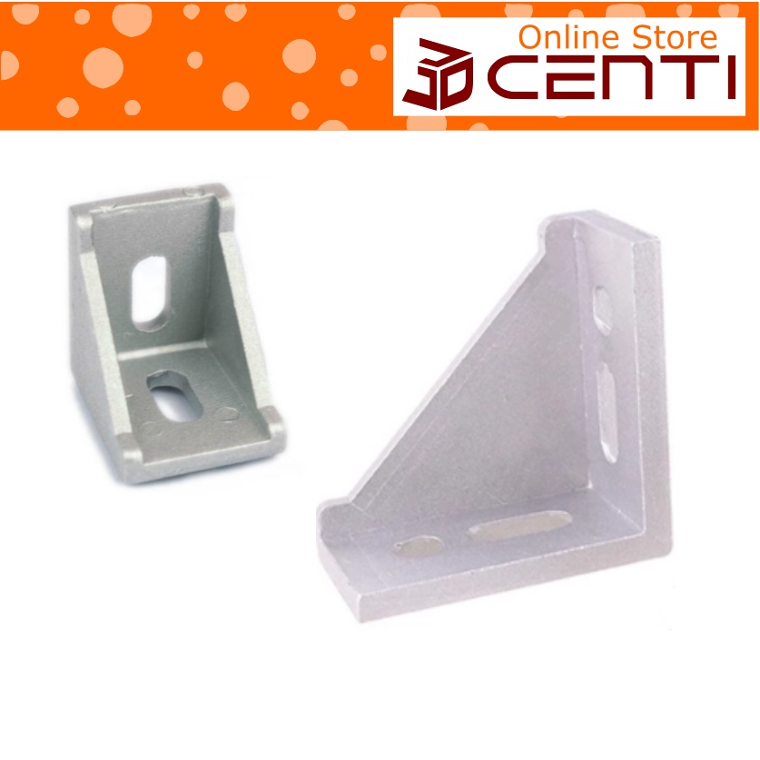 Jual Alumunium Metal Bracket Corner 3030 3060 Siku Gusset Element 30 ...