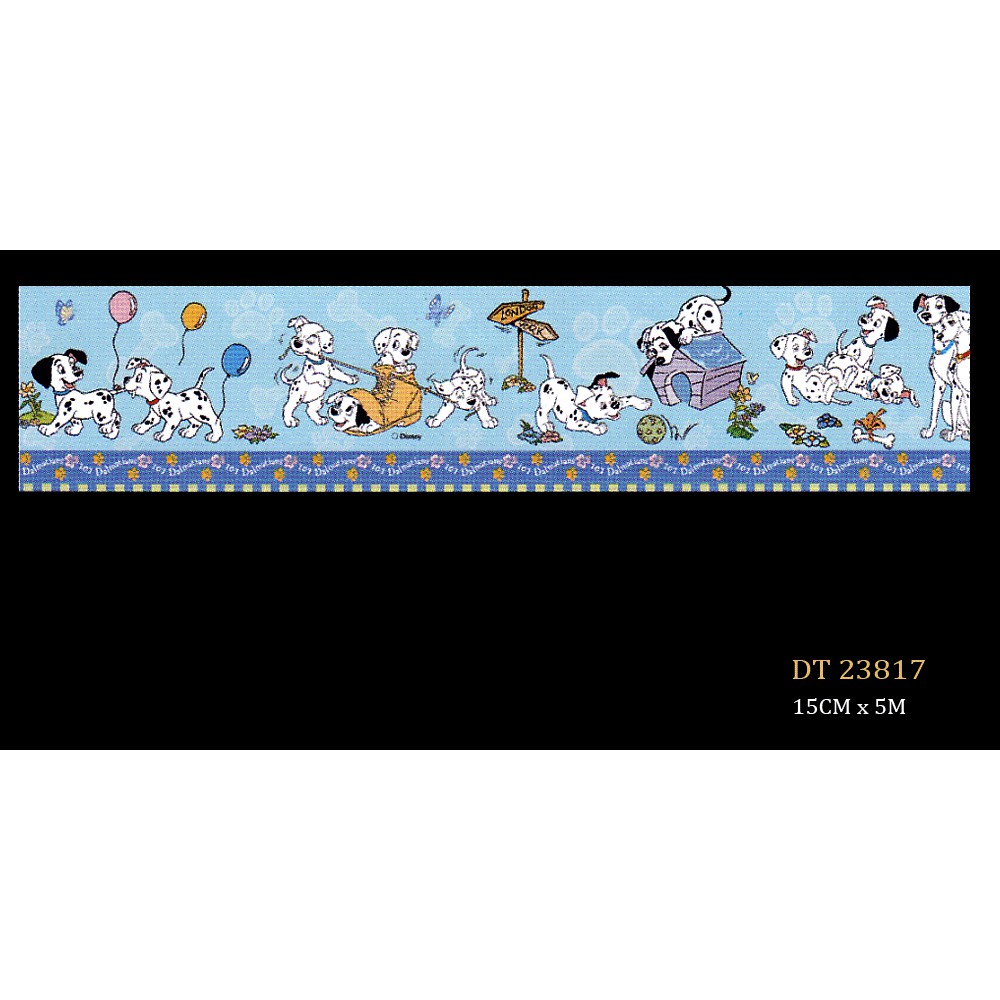 Jual Hyundae Fixpix Border DT-17ML 101 Dalmatians 15cm x 5m | Shopee ...