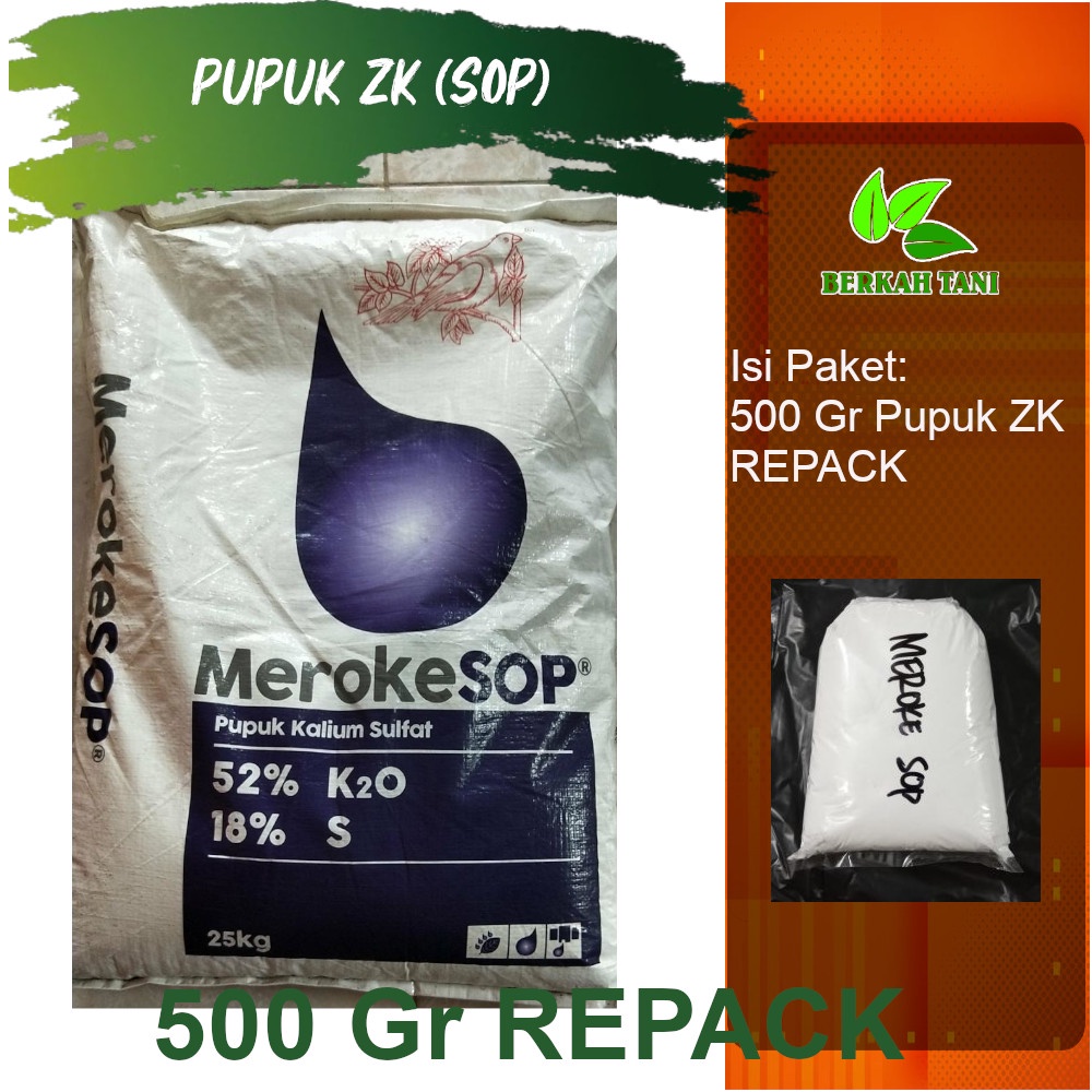 Jual Pupuk ZK Kalium Sulfat 500 Gram Setara Meroke SOP | Shopee Indonesia