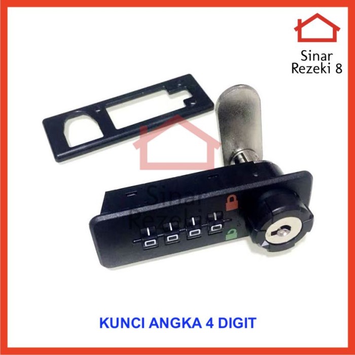 Jual Kunci Kombinasi Angka 4 Digit Kode Pintu Lemari Laci Pin Drawer ...