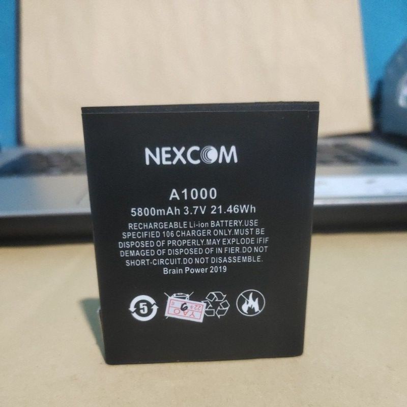 Jual Baterai Batre Nexcom A1000 Deluxe A1000 S9 Konektor Pinggir Original | Shopee Indonesia