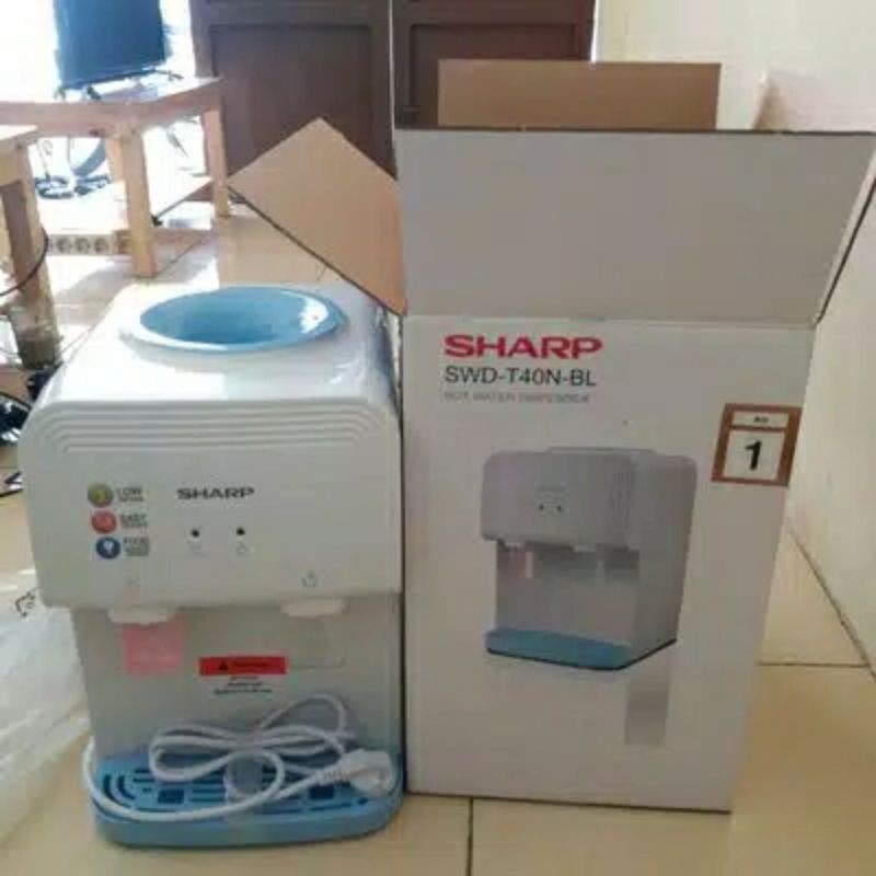 Jual DISPENSER SHARP / DISPENSER HOT AND NORMAL SHARP SWD-T40NBL BAGUS ...