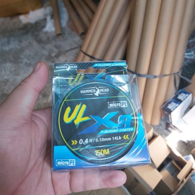 Jual Senar pancing pe braid hammerhead ul x8 micro pe flouro coated ...