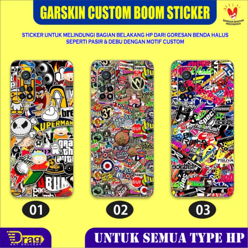 Jual Garskin Skin Custom Boom Sticker Aestethic Xiaomi Oppo Samsung All ...