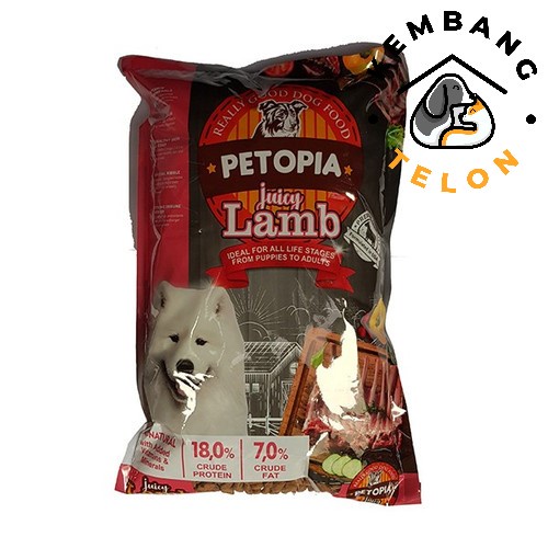 Jual PETOPIA DOG LAMB REPACK 1KG | Shopee Indonesia