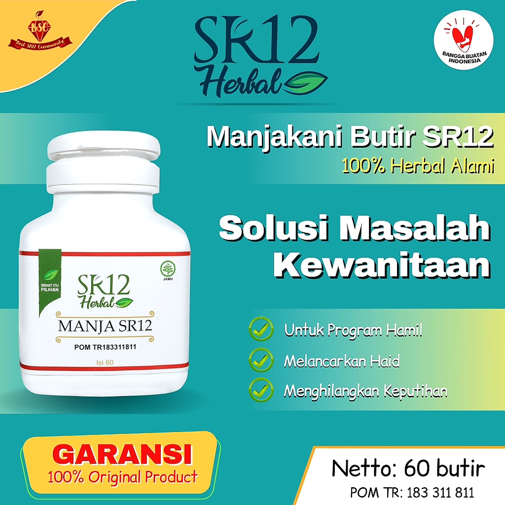 Jual Manjakani SR12 Original Obat Keputihan dan Pelancar Haid AMPUH I ...