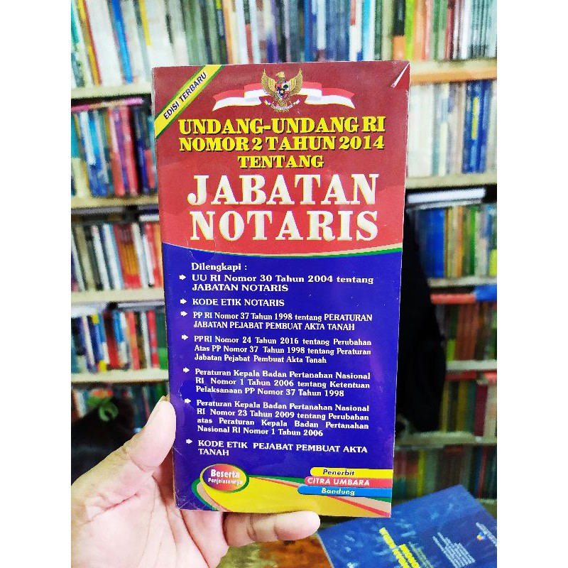 Jual Undang-undang Jabatan notaris | Shopee Indonesia