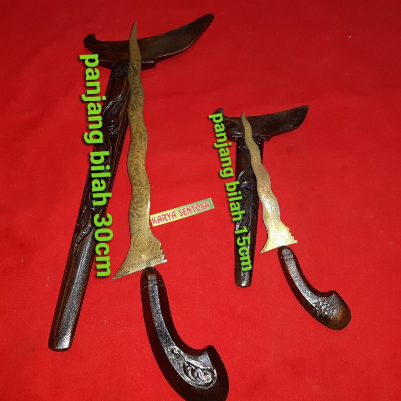 Jual Barang Antik Sepasang Keris kuningan Warangka Kayu | Shopee Indonesia