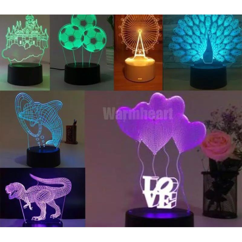 Jual Base Lampu LED RGB Akrilik Ilusi | Shopee Indonesia