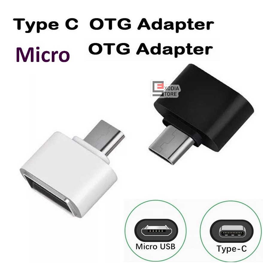 Jual Mini Micro USB OTG USB 2.0 Mini Adaptor Kompatibel Tipe C OTG USB ...