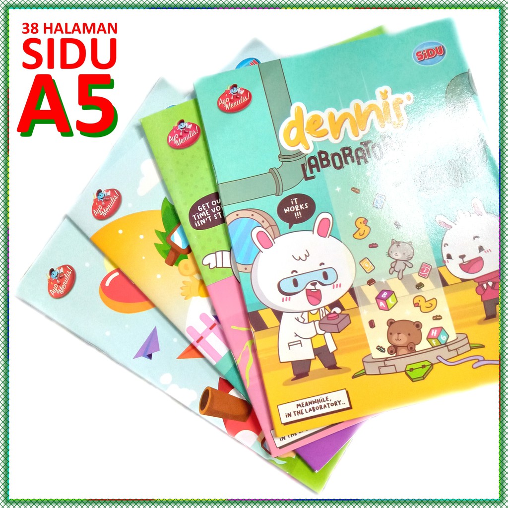 Jual [SATUAN] Buku tulis A5 sidu 38 lembar buku tulis bergaris SATUAN ...