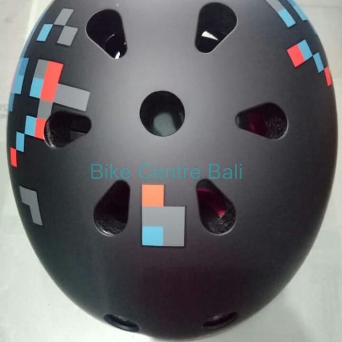 Jual Helm Helmat Sepeda Polygon Pixel Matte Blue Red New | Shopee Indonesia