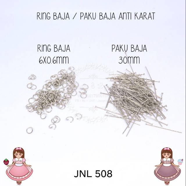 Jual Code 508 Paku Baja / cumi baja / ring baja anti karat (isi 144pcs ...