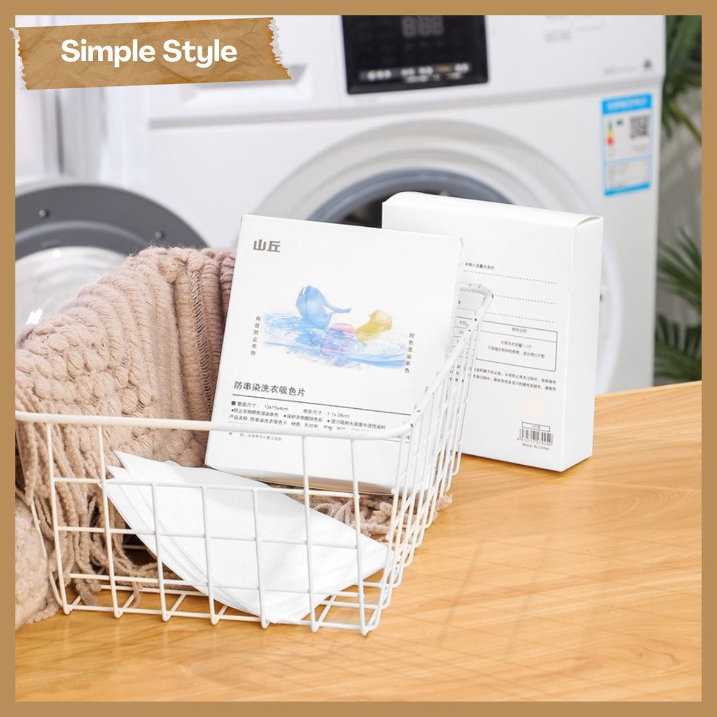 Jual Kertas Penyerap Warna Anti Luntur Pakaian Noda Kotoran Mesin Cuci ...