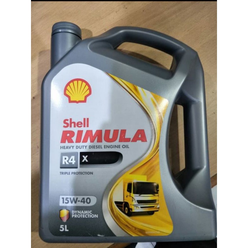 Jual Oli Mesin Diesel Shell Rimula RX 4 15W40 5 Liter | Shopee Indonesia
