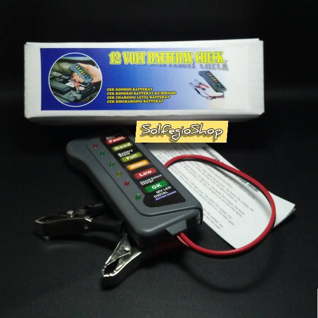 Jual Tester aki alat cek kondisi accu 12 volt mobil kendaraan dengan ...