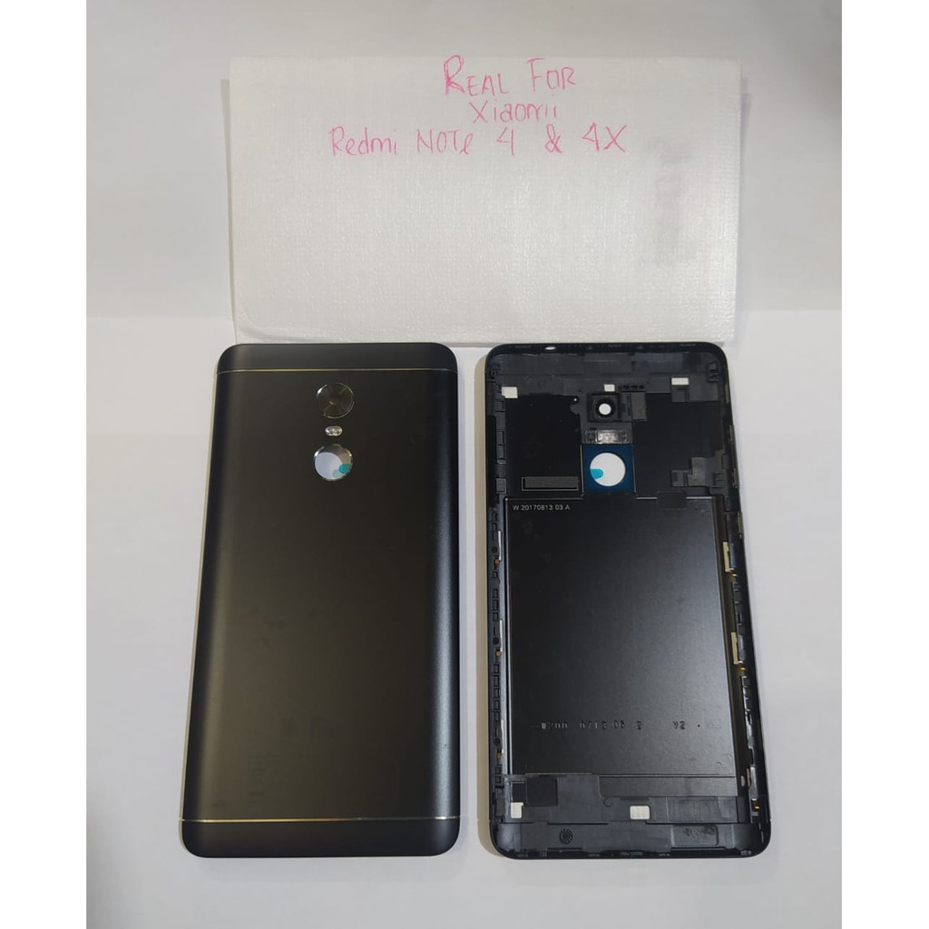 Jual BACK CASING KESING BELAKANG XIA RED NOTE 4X HITAM SNAPDRAGON VERSI GLOBAL CIRI2 5 LUBANG ...