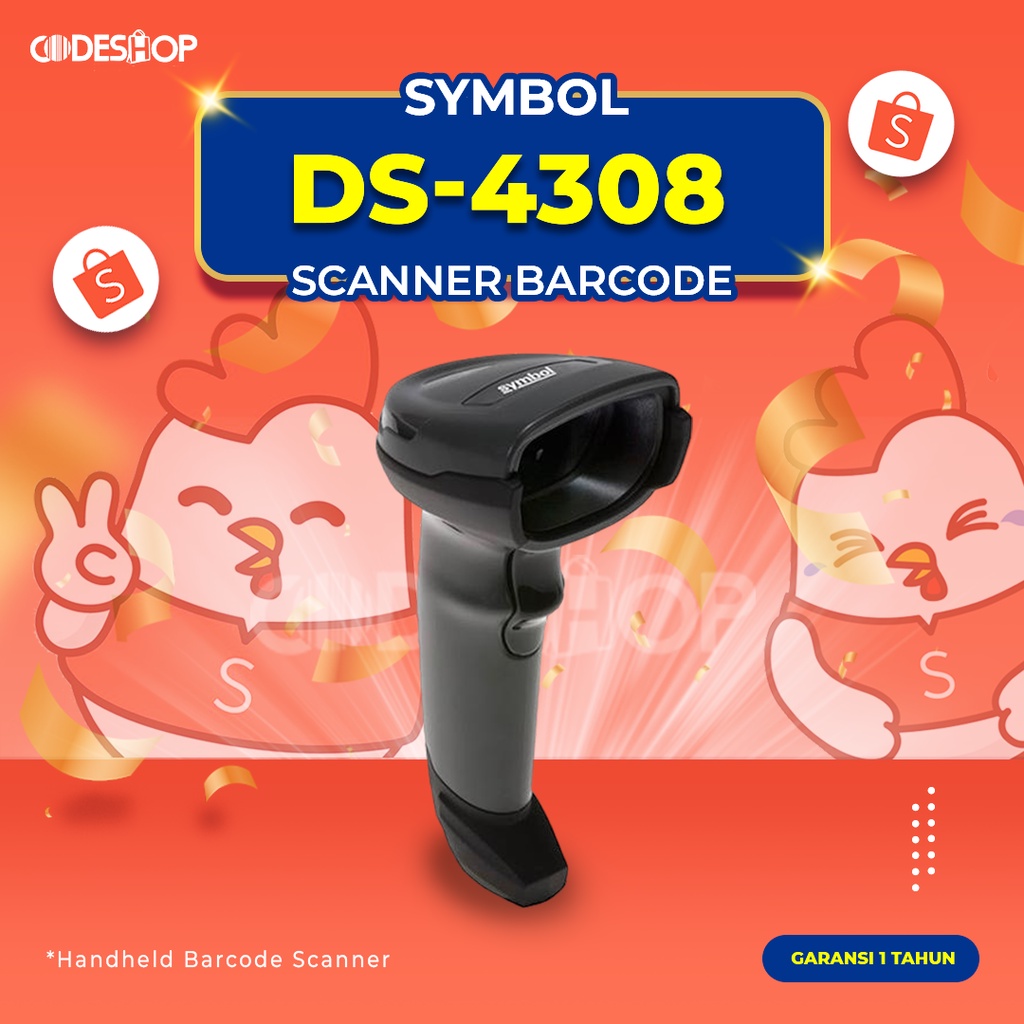 Jual Scanner Barcode 2D Symbol Zebra DS4308 | Shopee Indonesia