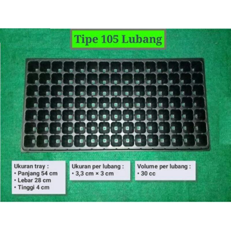 Jual Tray Semai 105 Lubang Pot - Pot Semai Benih - Seedling pot ...