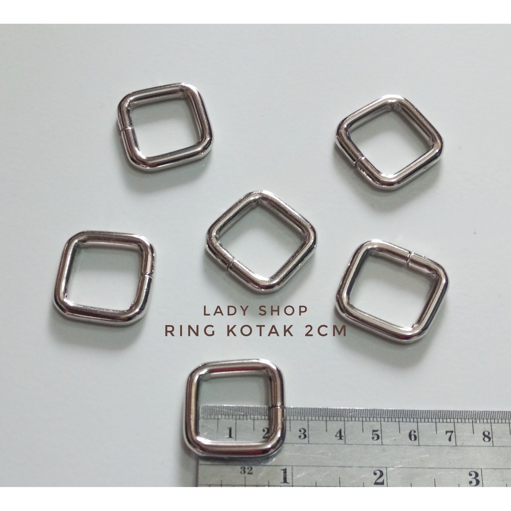 Jual RING KOTAK 2CM NIKEL TEBAL(1pcs) | Shopee Indonesia