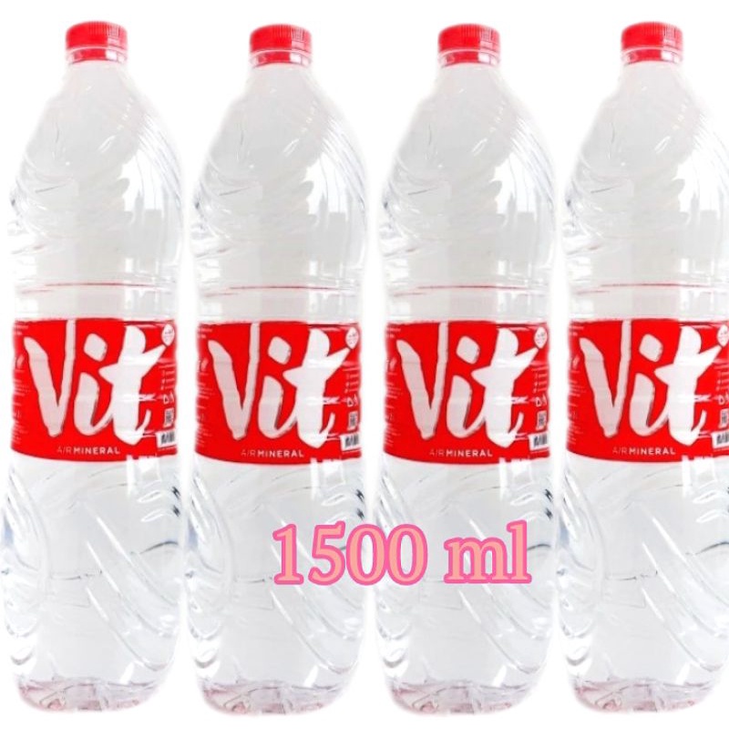 Jual Vit Air Mineral Botol Plastik 1500 ml 330ml 600ml | Shopee Indonesia