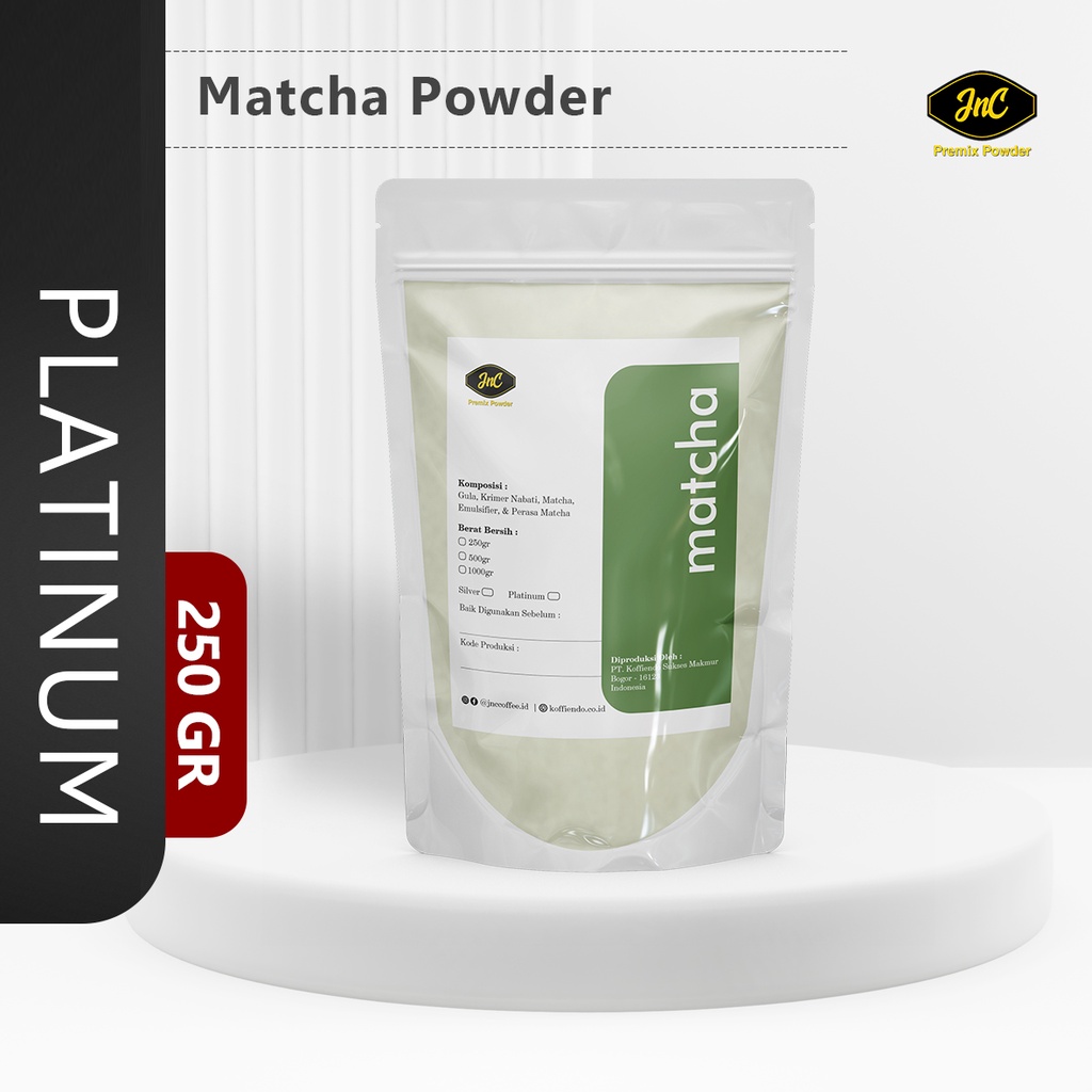 Jual JnC Matcha Powder 250gr - 500gr I Bubuk minuman Matcha | Shopee ...