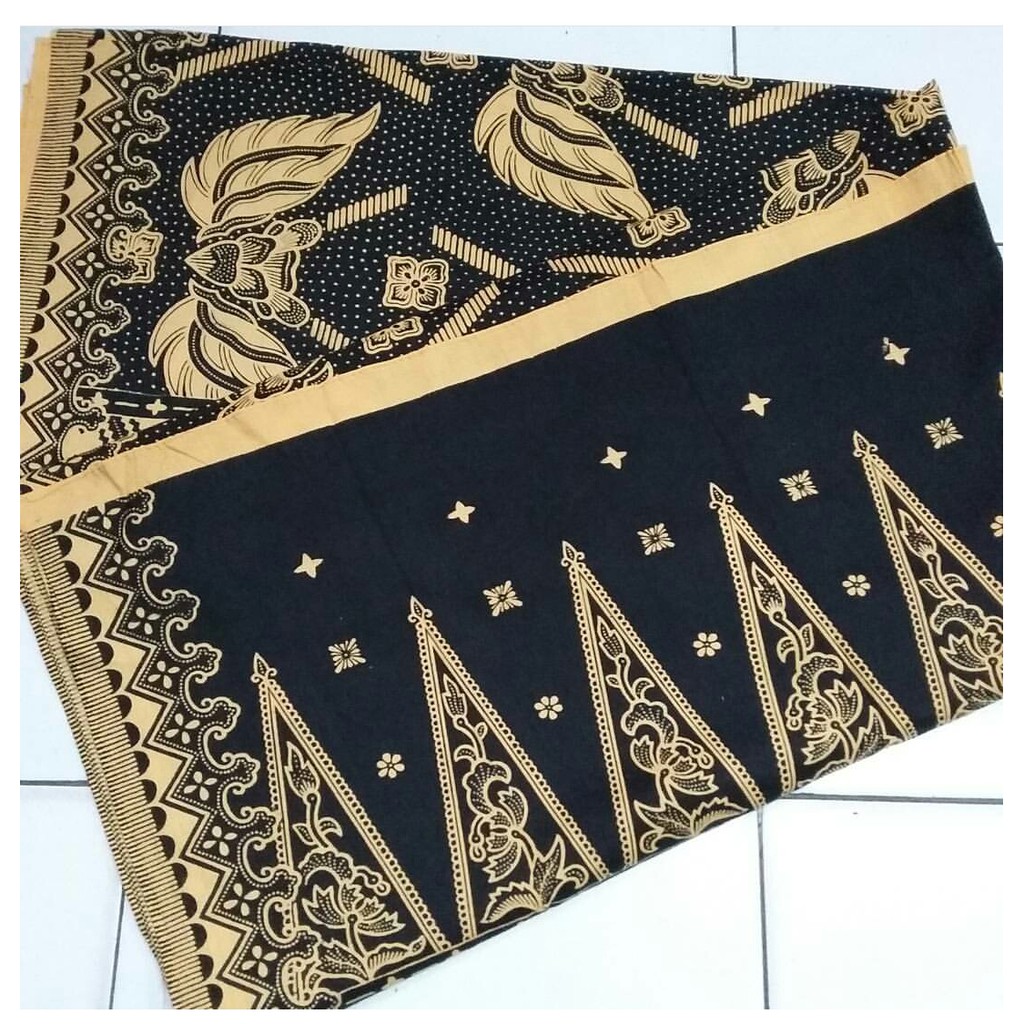 Jual BAHAN KAIN BATIK BADUY MOTIF TAPAK KEBO GOLD UKURAN 2X1 METER ...